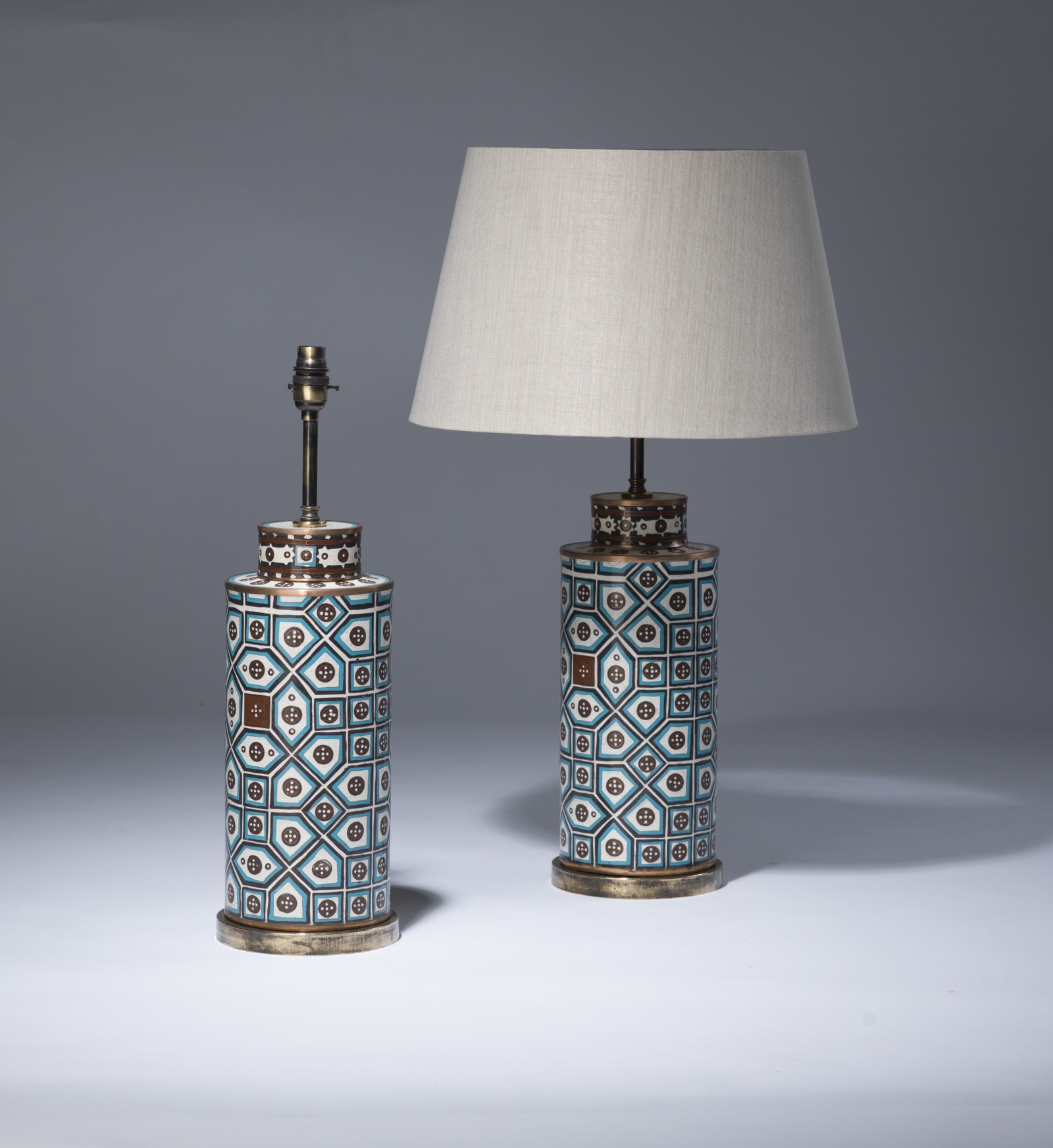Blue and brown table lamps store