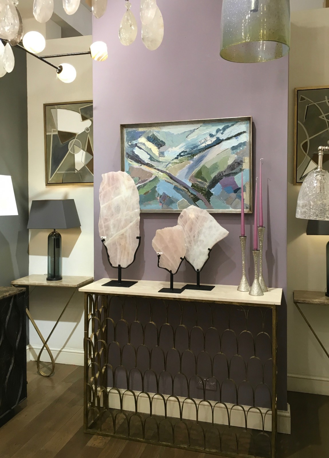 Polished Rose Quartz Slices On Metal Stands (T4775) - TYSON ...